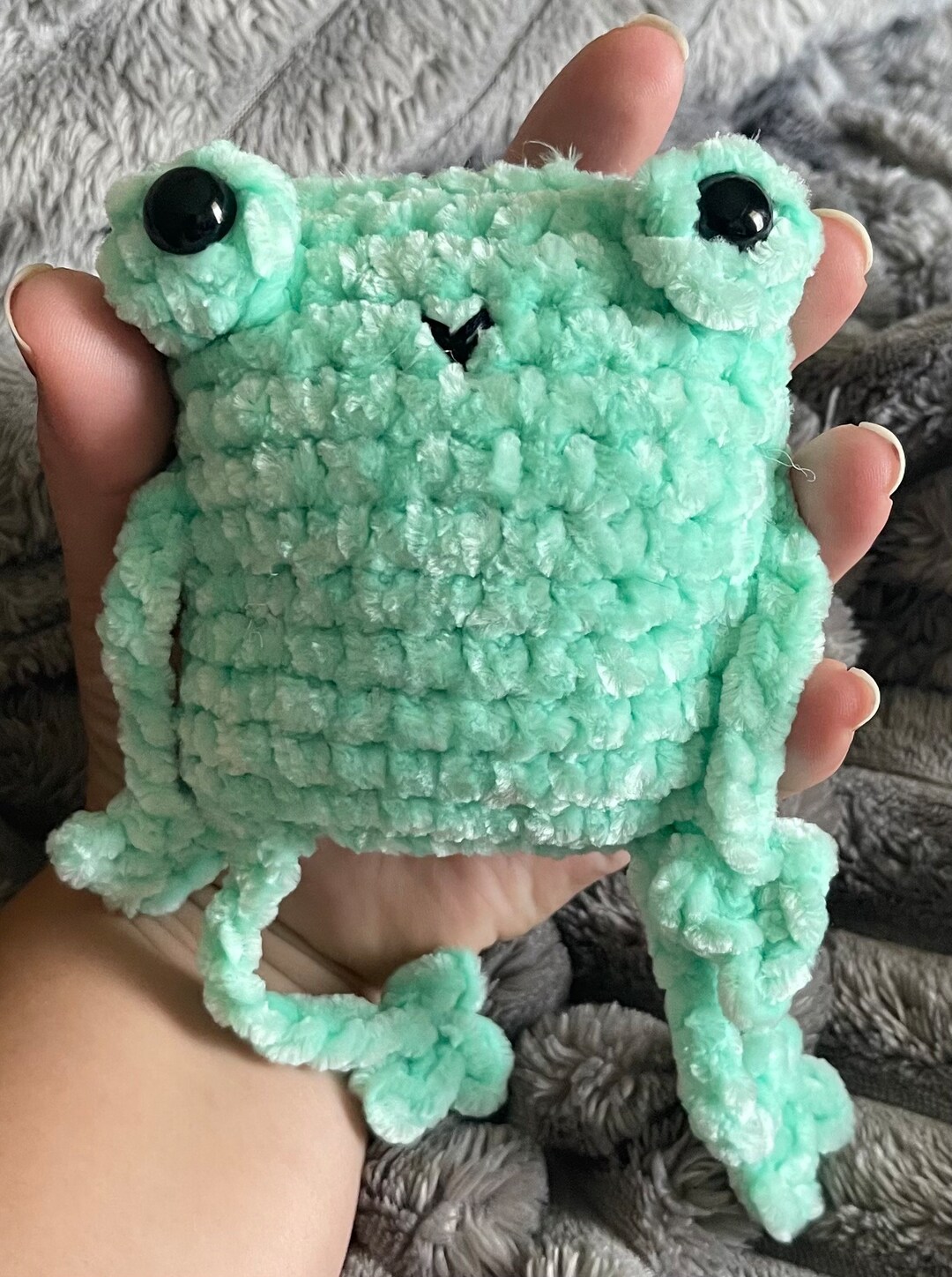 Crocheted Plushie Leggy Frog - Etsy