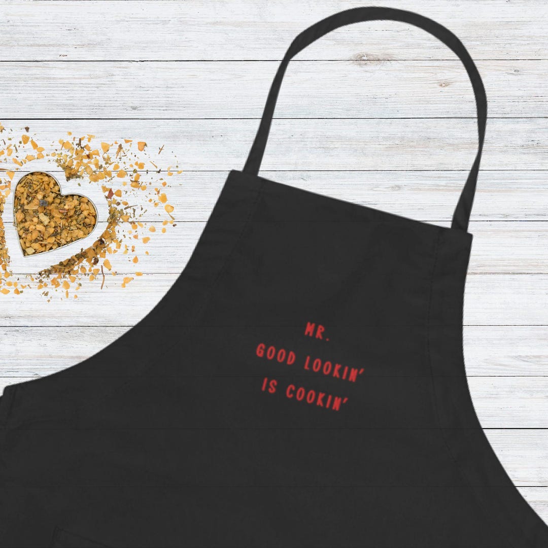 Mr. Good Lookin Apron for Him Kitchen Apron for Men Cooking Apron for ...