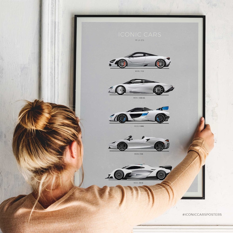 Mclaren Inspired Car Poster Featuring Models: 720S - Etsy
