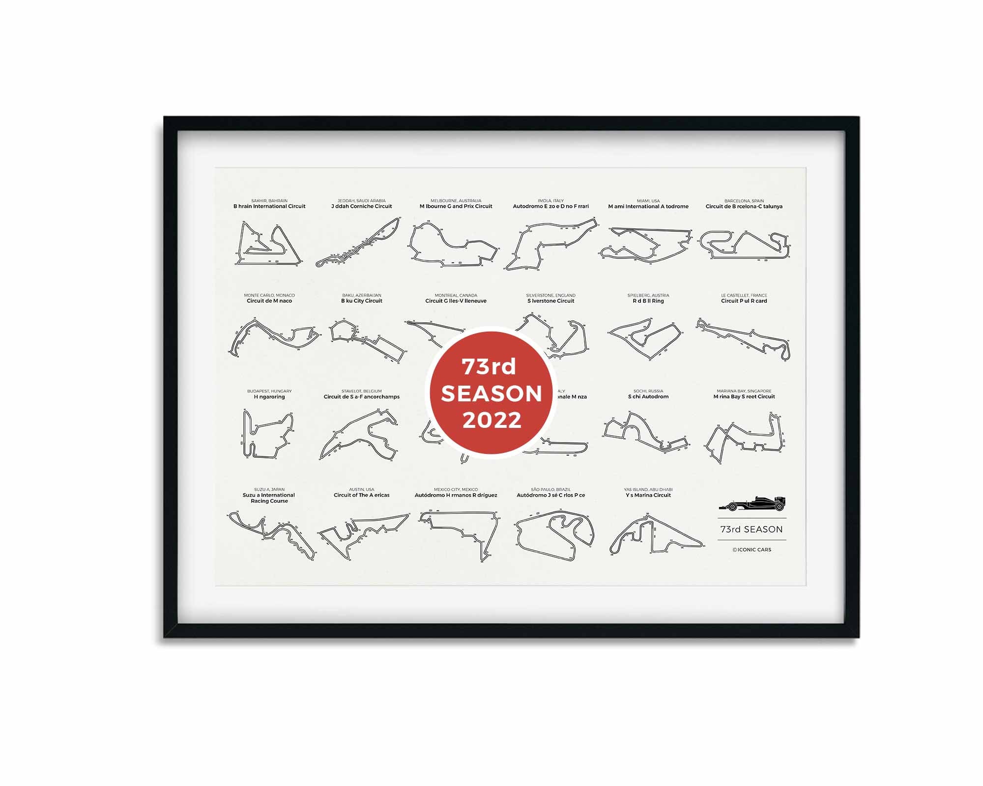 Formula 1 Inspired Race Track F1 Circuit 2022. the Excellent - Etsy ...