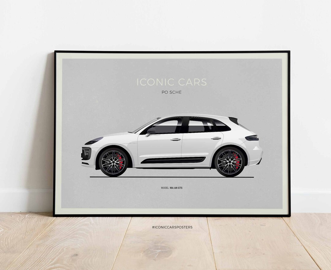 Porsche Macan GTS Inspired Car Poster Home Decor Wall Art - Etsy