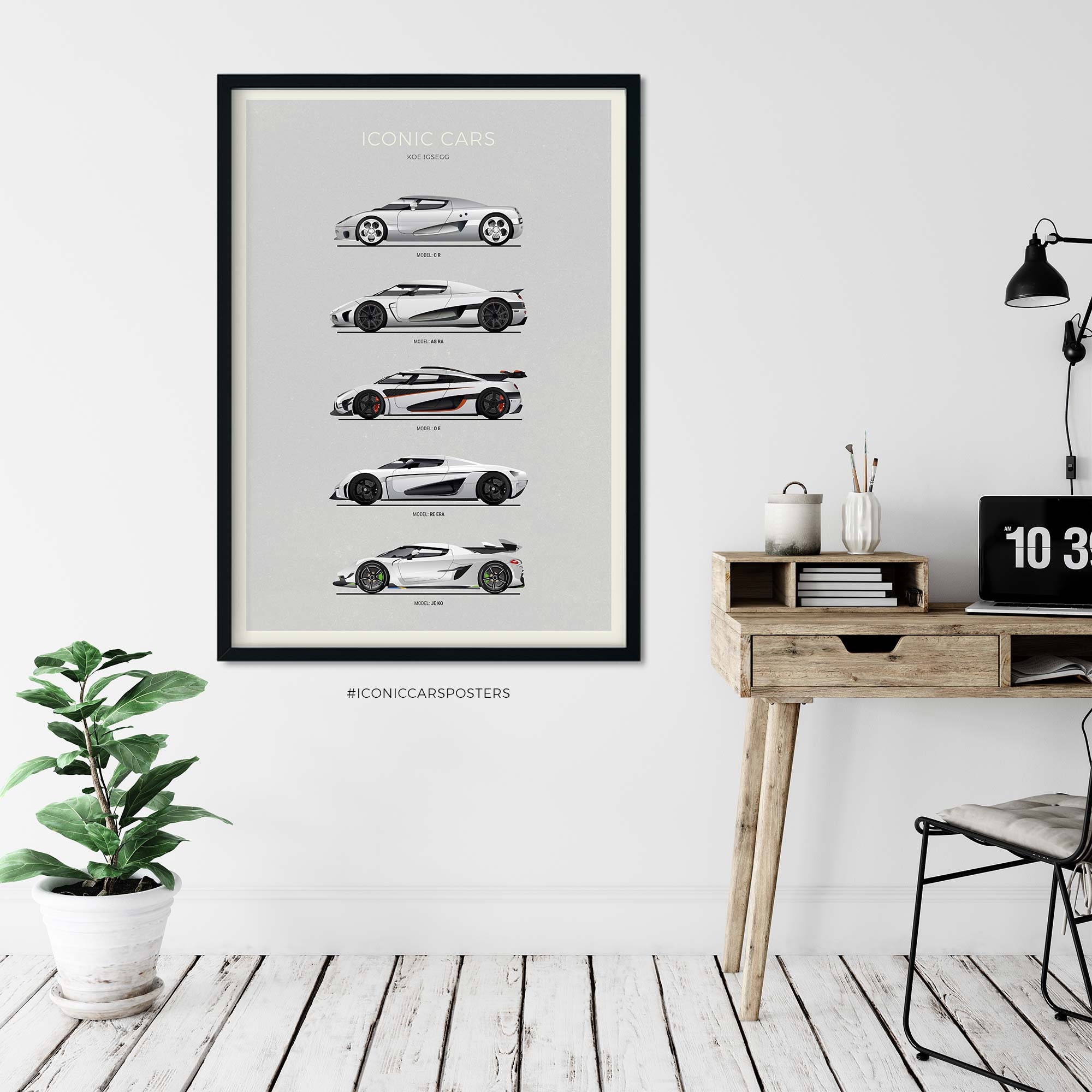 Koenigsegg Inspired Car Poster, Koenigsegg Print is featuring: CCR ...
