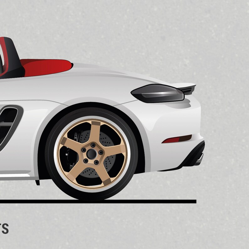 Porsche Boxster and Targa Inspired Car Evolution Poster - Etsy