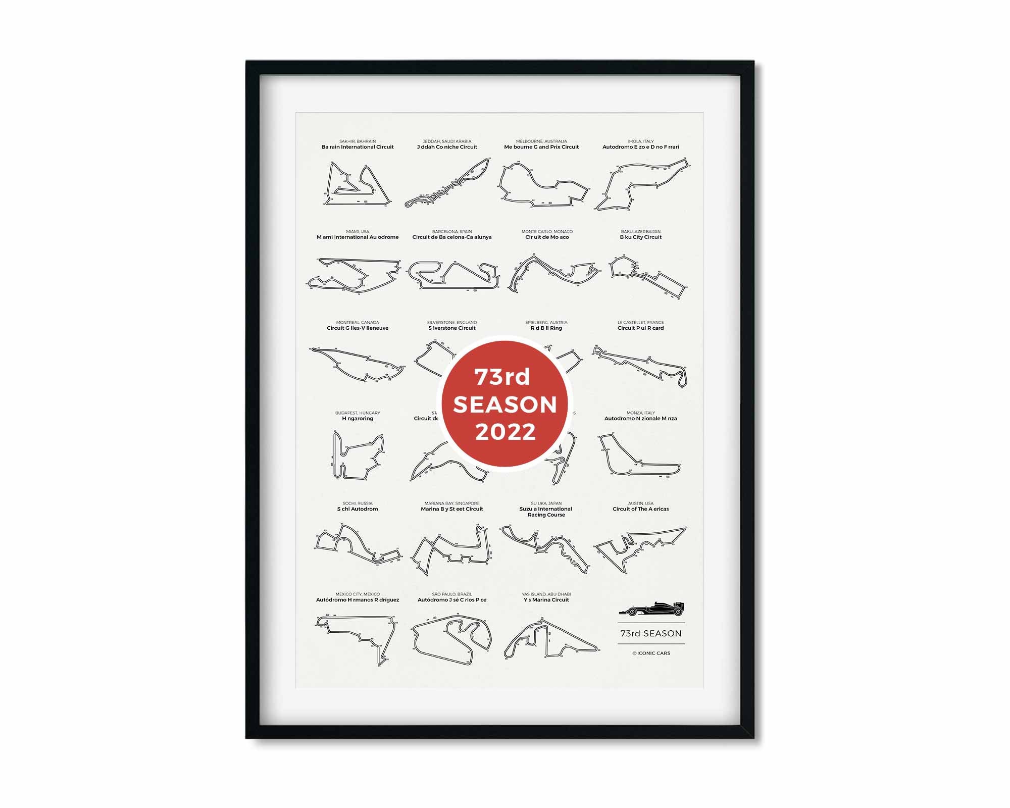 Formula 1 Inspired Race Track F1 Circuit 2022. the Excellent - Etsy ...