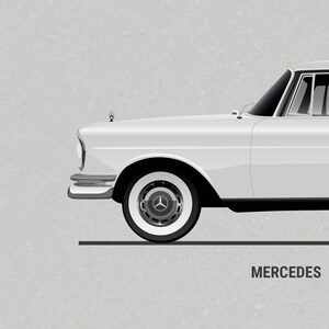 Mercedes S Class Inspired Car Poster Mercedes Evolution - Etsy