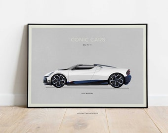 Bugatti W16 Mistral Wall Art - Etsy