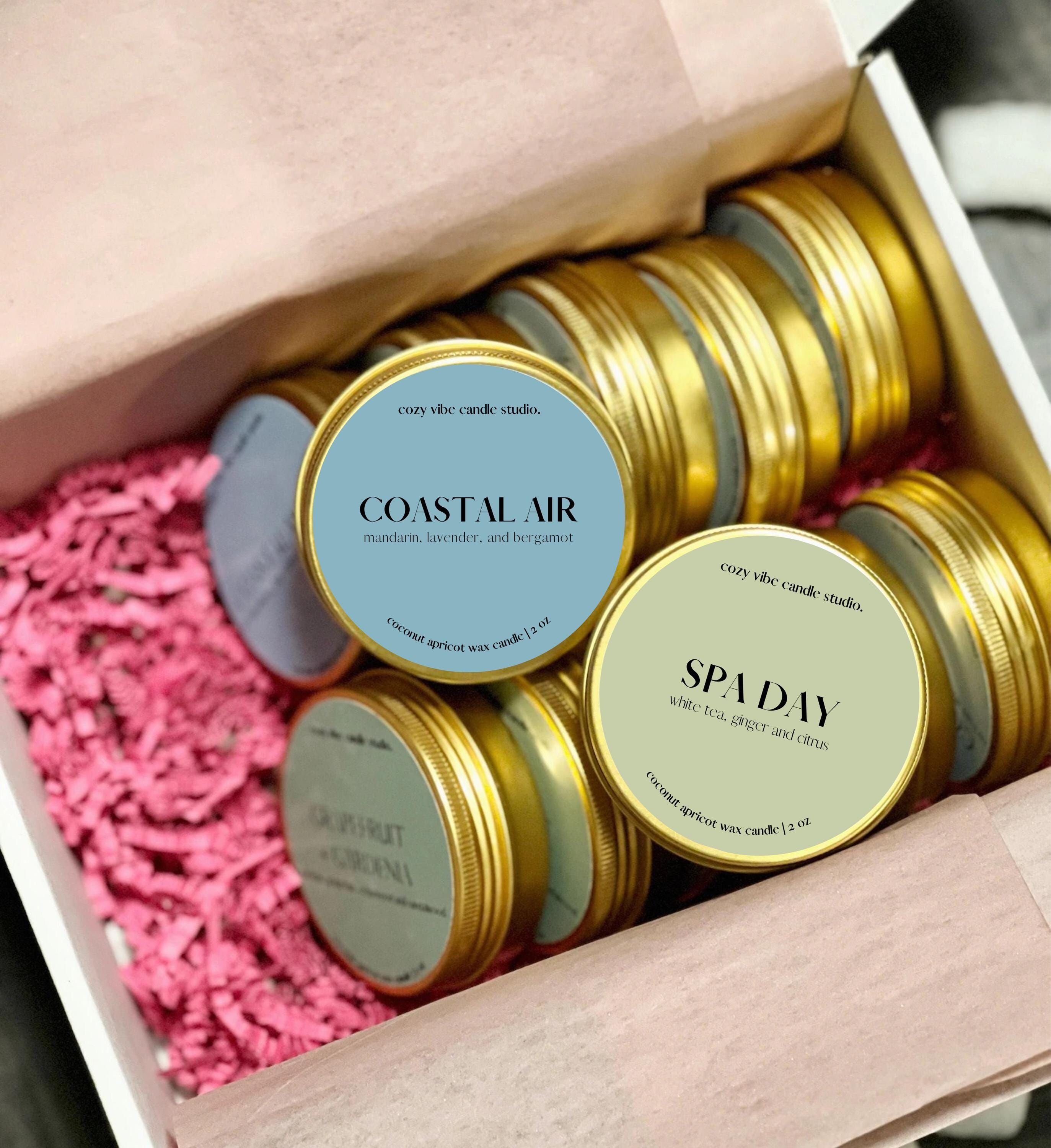 2oz Candle Travel Tins | Coconut Wax Candles | Wood Wicks | Mini Travel ...