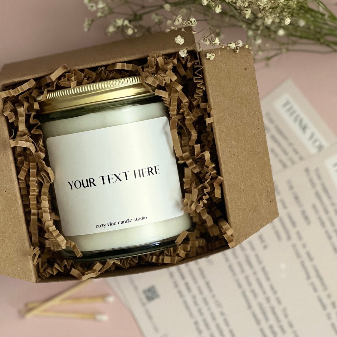 Personalized Gift | Custom Candle Label | Funny Candle | Wood Wick ...
