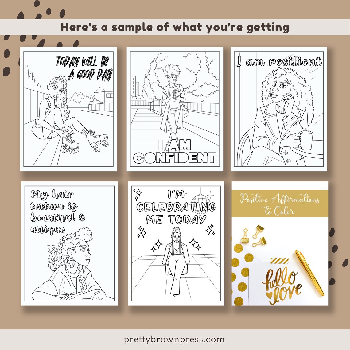 Positive Affirmations to Color Vol 1 - Etsy