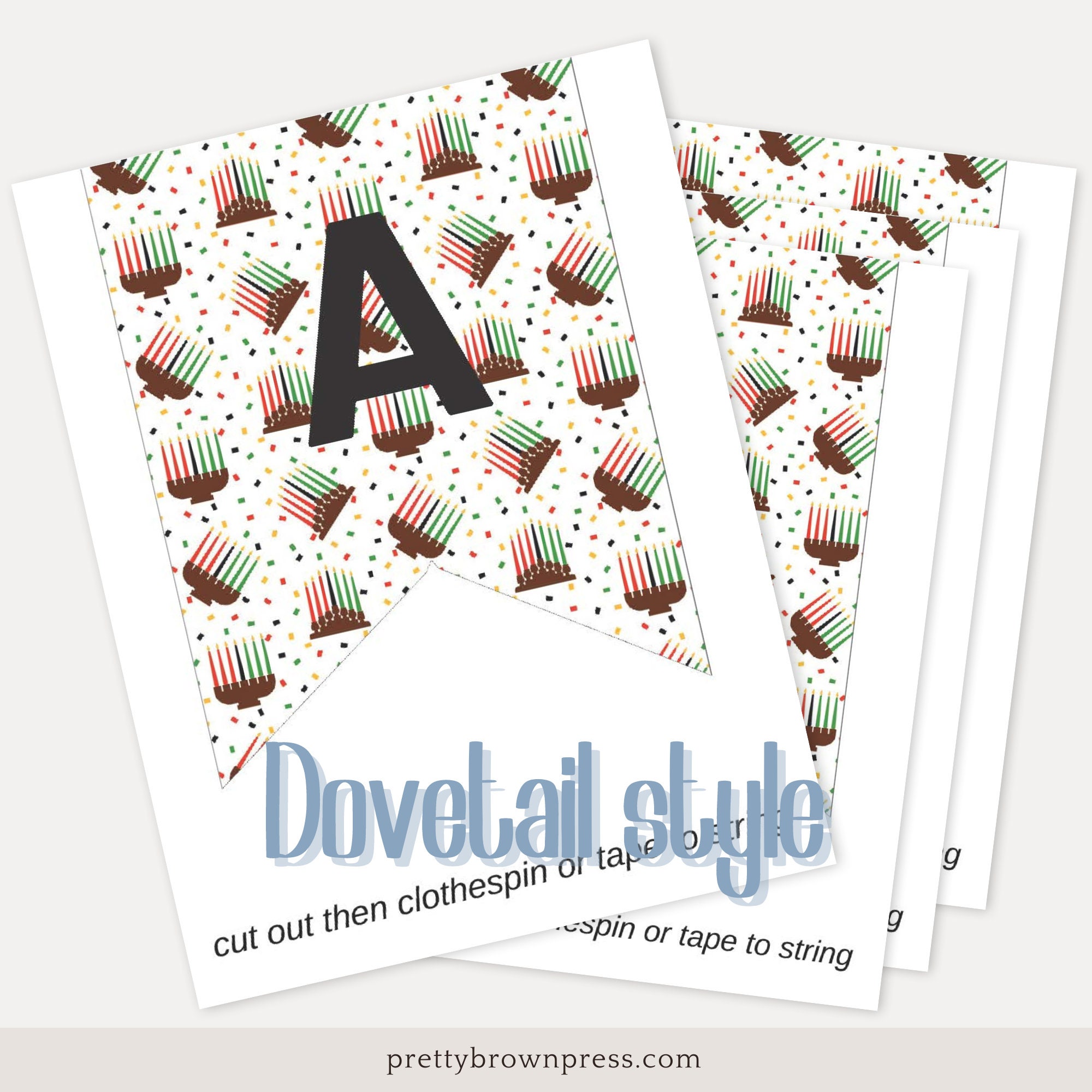 Kwanzaa Printable Flag Bunting Banner Bundle 2 - Etsy