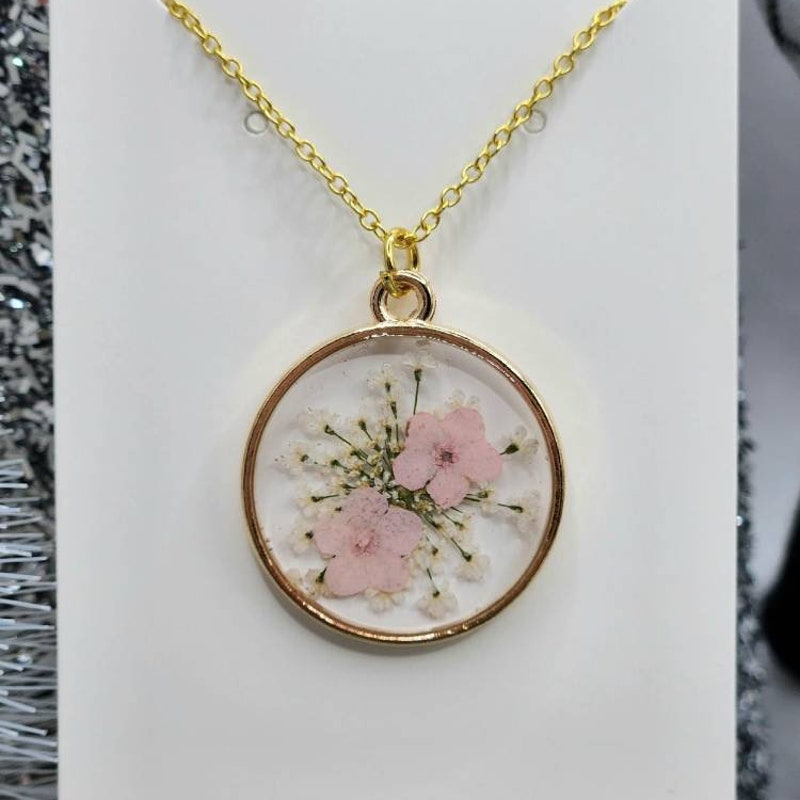Pressed Flower Jewelry - Etsy