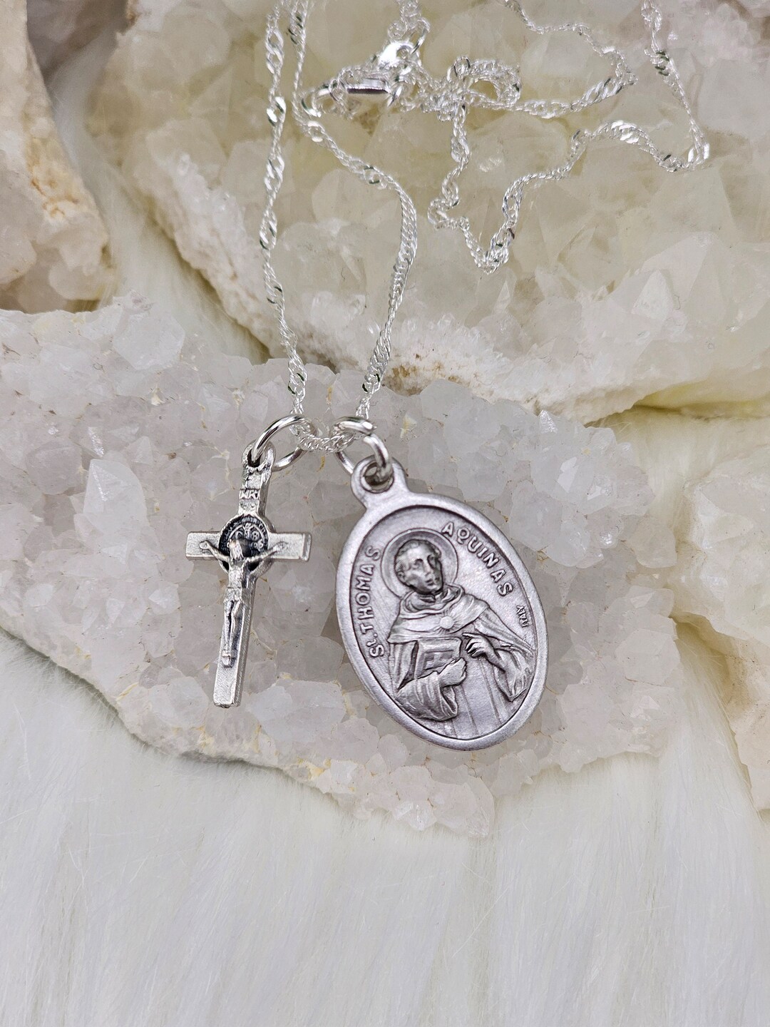 St. Thomas Aquinas Medal Necklace. Patron Saint of Students ...