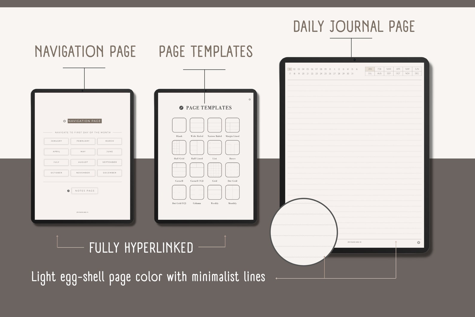 Daily Digital Journal Un-dated 365 Day Journal Goodnotes & - Etsy
