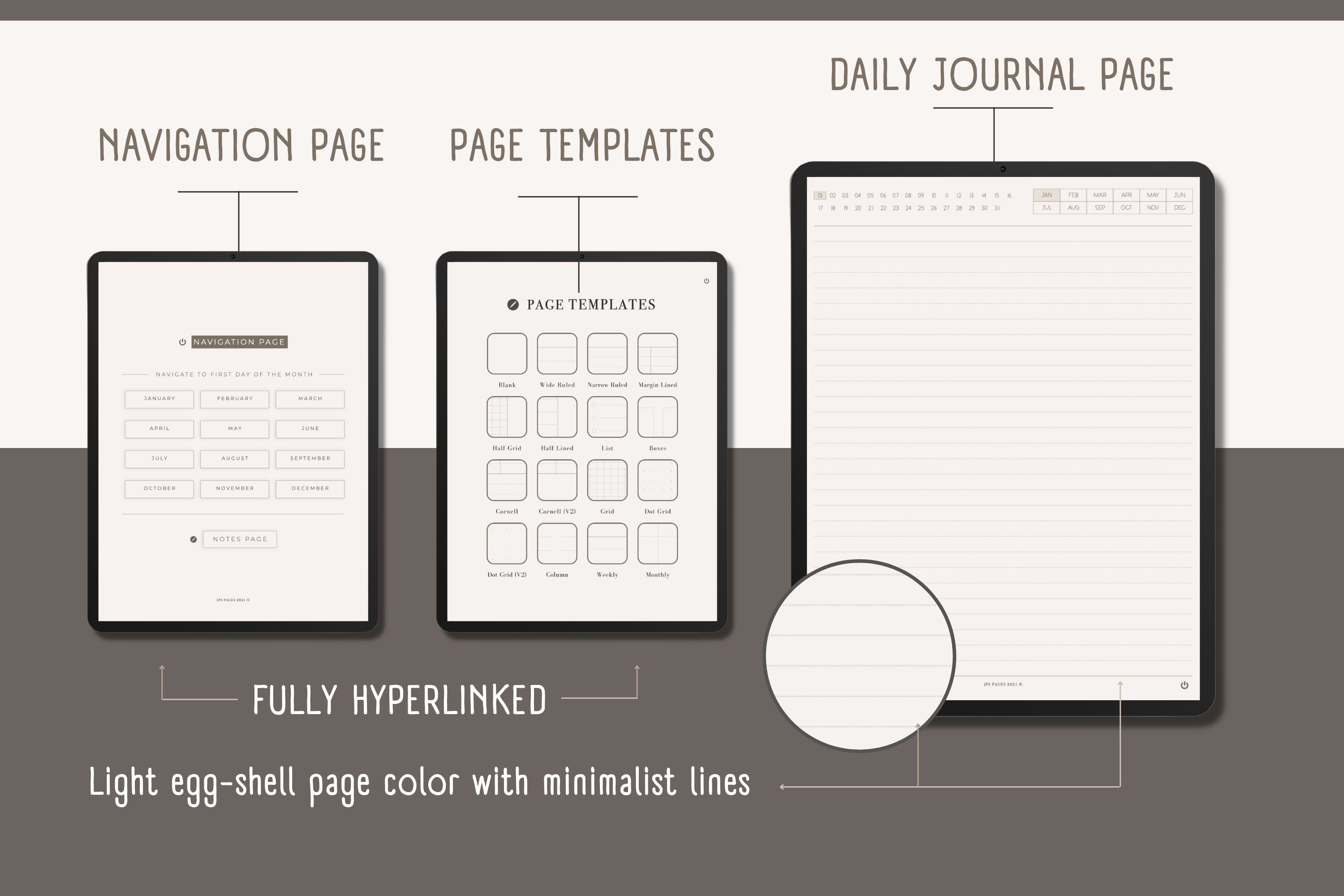 Daily Digital Journal Un-dated 365 Day Journal Goodnotes & - Etsy