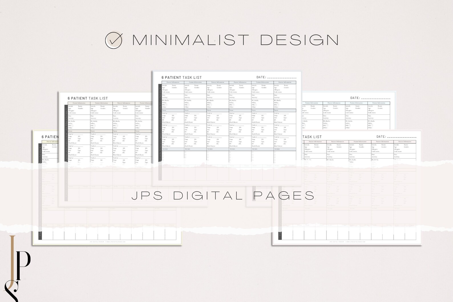 6 Patient Task List, Blank Patient Task List, Nursing Patient Templates ...