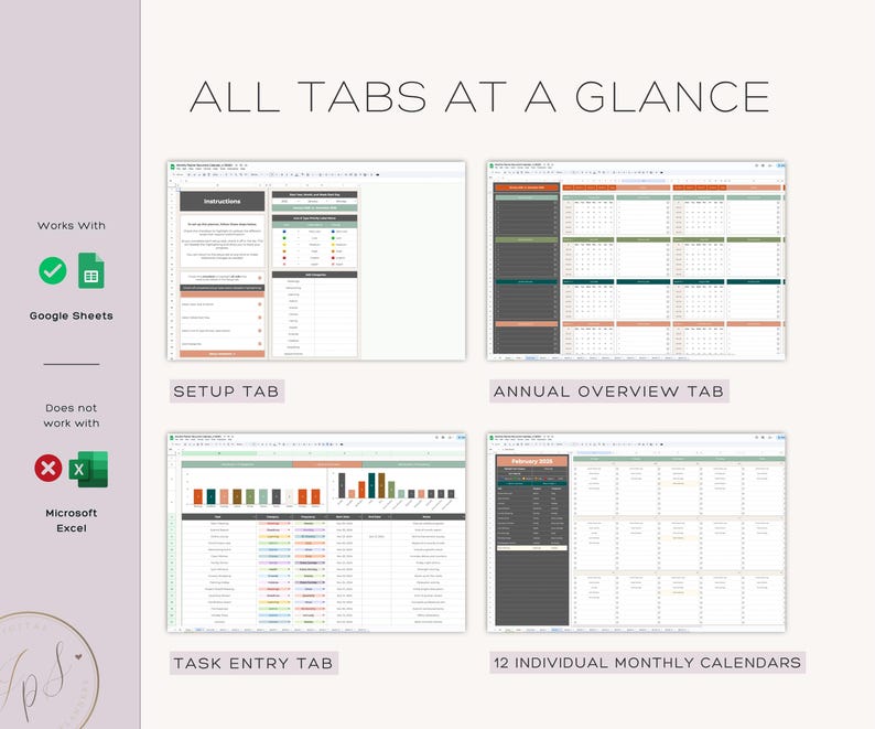 Home Maintenance Calendar: Automated Google Sheets Task Tracker ...