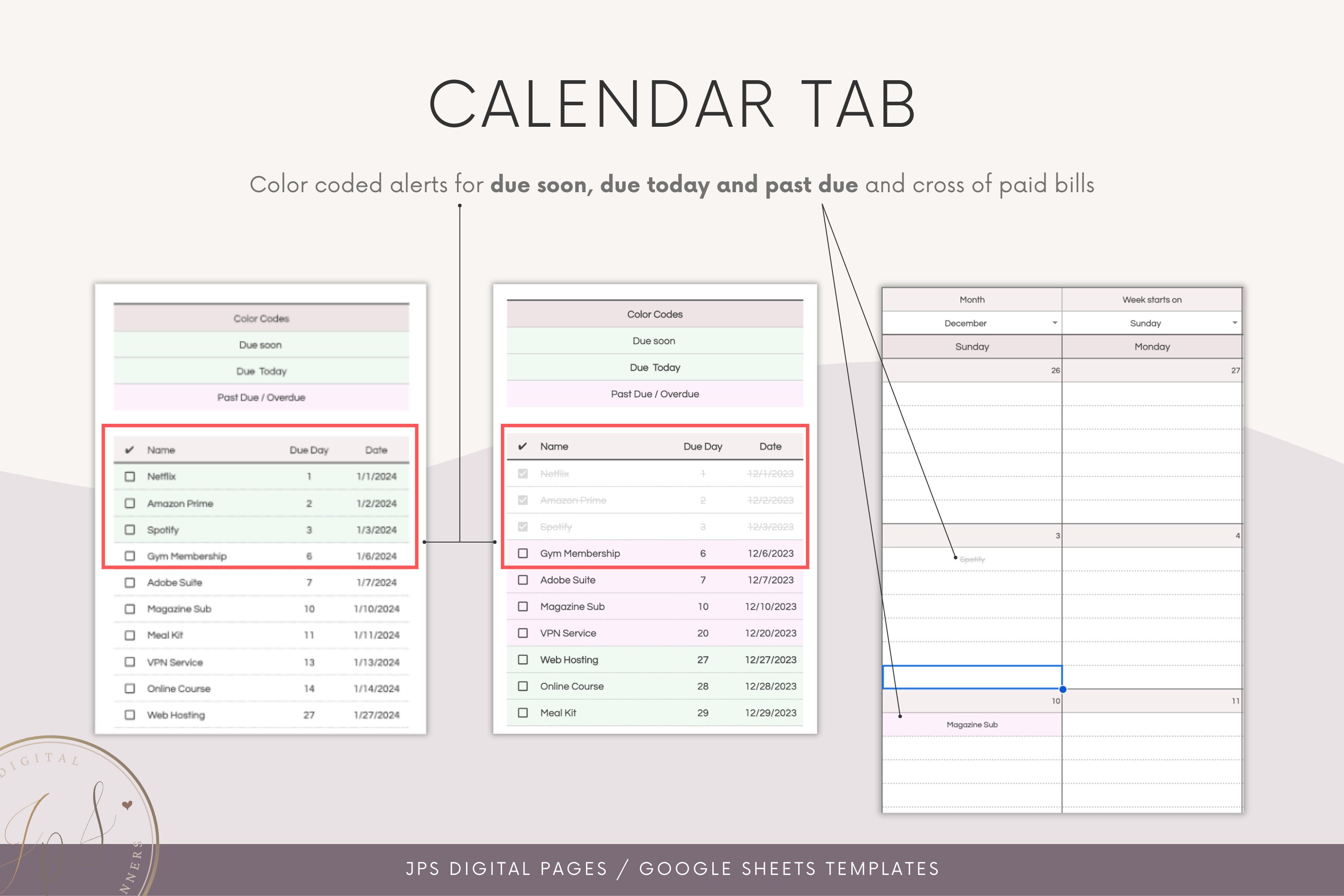 Subscription Tracker Template: Google Sheets, Membership Management ...