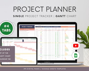 Task Manager Tracker Spreadsheet Template, Google Sheets Gantt Chart ...