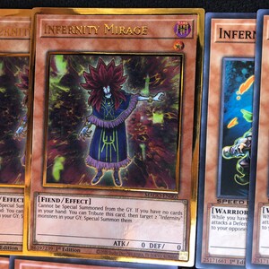 Yugioh Infernity Deck- Mirage- Archfiend- Knight- General- Barrier ...