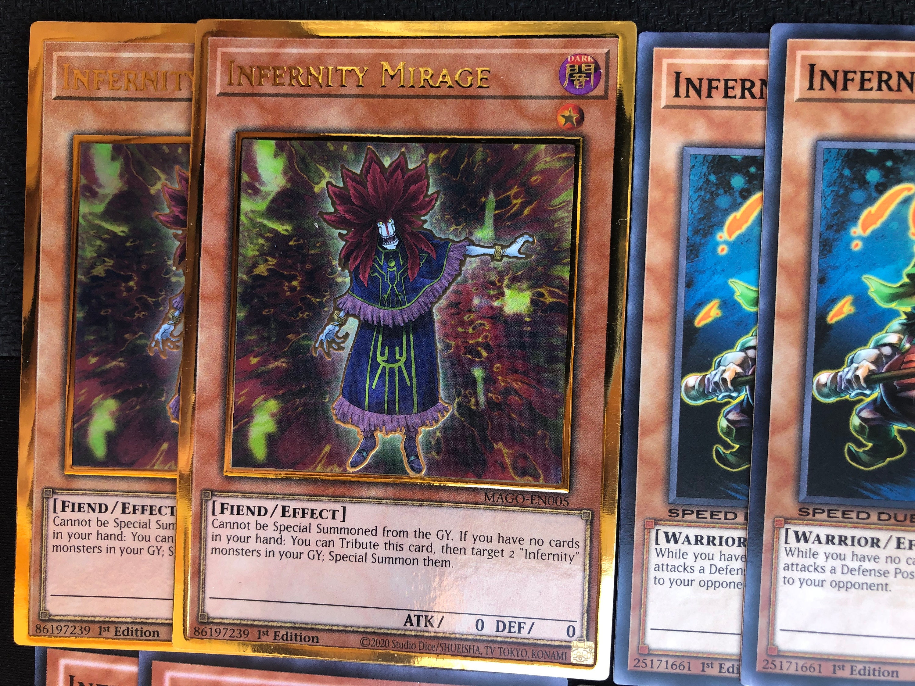 Yugioh Infernity Deck- Mirage- Archfiend- Knight- General- Barrier ...