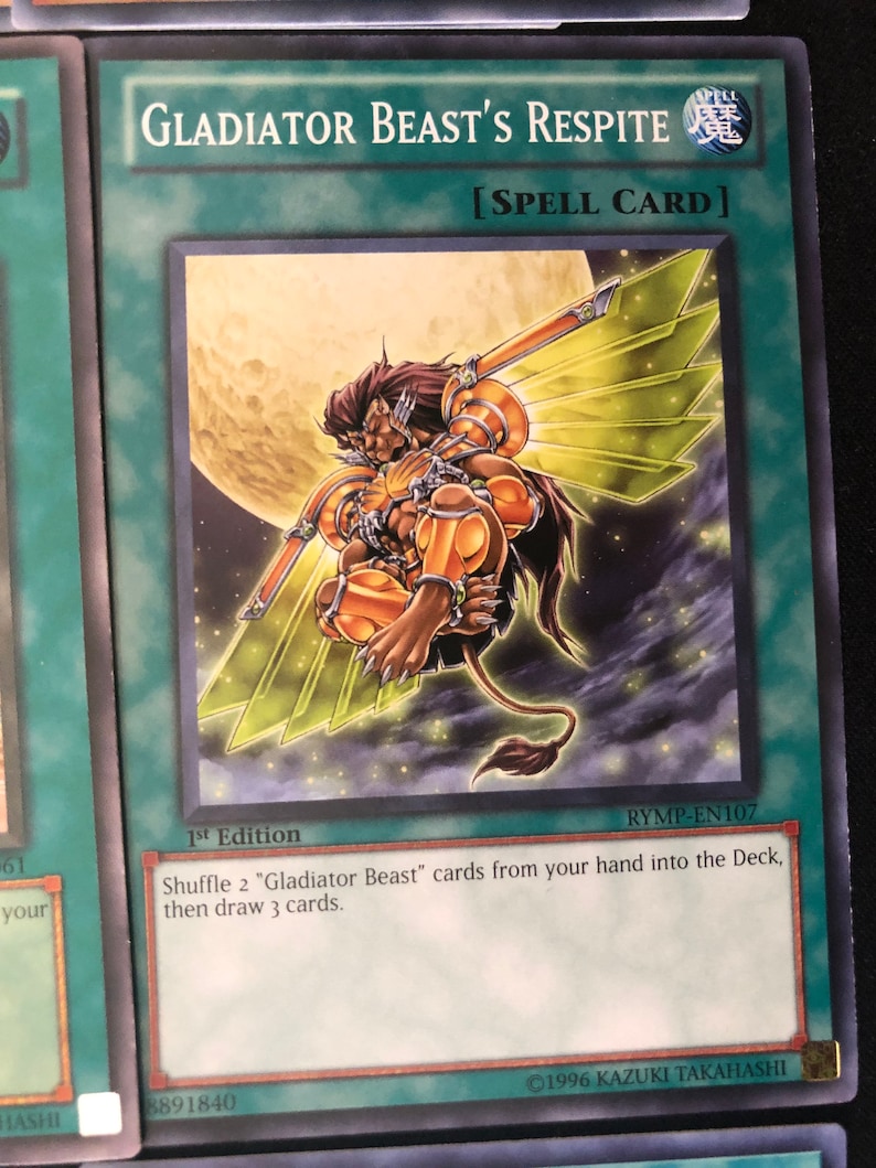 Yugioh Gladiator Beast Deck- Andal- Augustus- Bestiari- Noxious- Editor- - Etsy