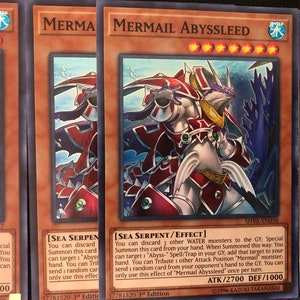 Yugioh Mermail Deck Abysstrite Abyssteus Abyssmegalo Aqua - Etsy Australia