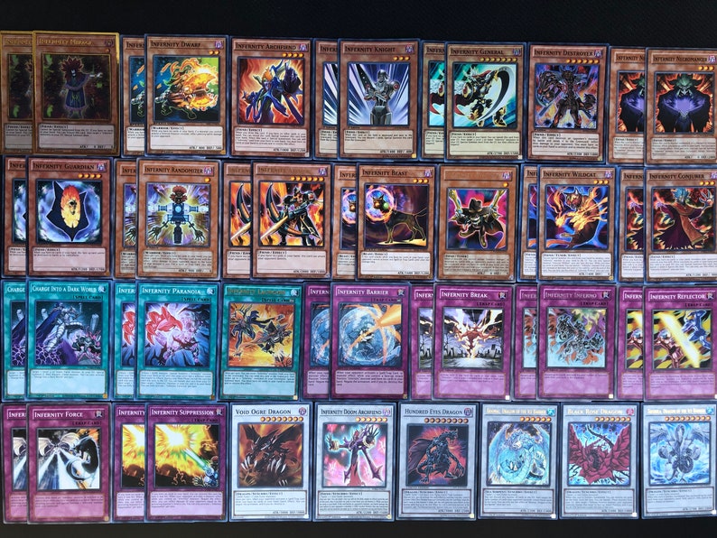 Yugioh Infernity Deck- Mirage- Archfiend- Knight- General- Barrier ...