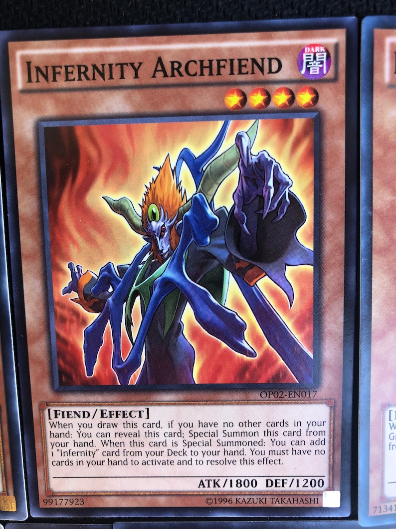 Yugioh Infernity Deck- Mirage- Archfiend- Knight- General- Barrier ...