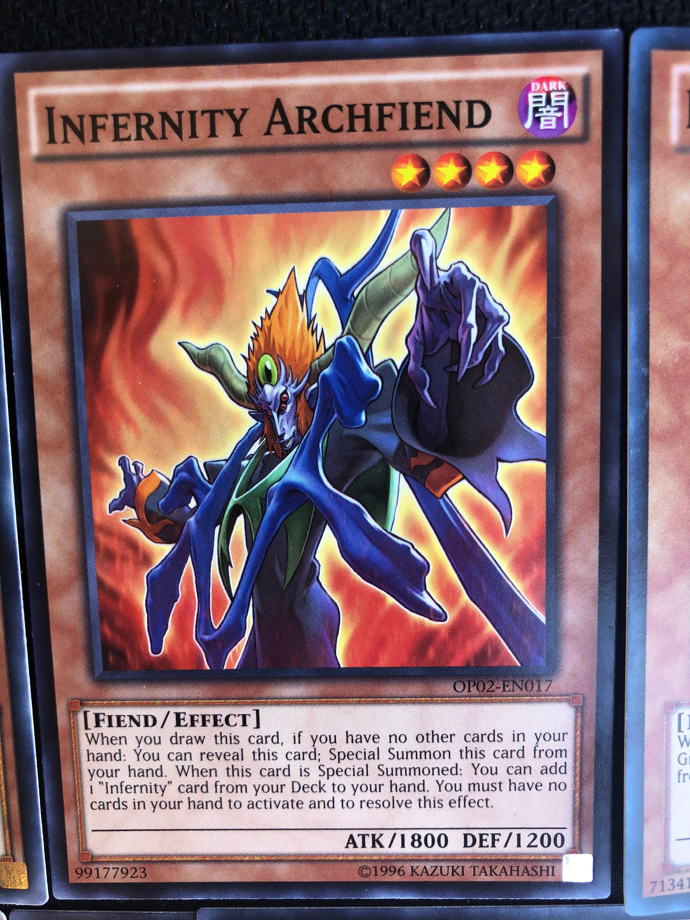 Yugioh Infernity Deck- Mirage- Archfiend- Knight- General- Barrier ...