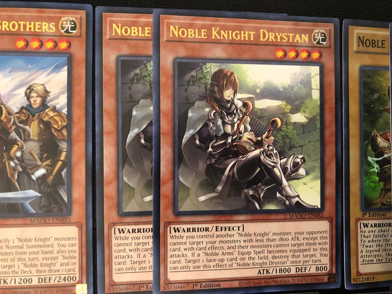 Yugioh Noble Knight Deck- Sacred Noble Knight- Medraut- Brothers ...