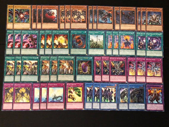 Yugioh Red Eyes Deck - Etsy
