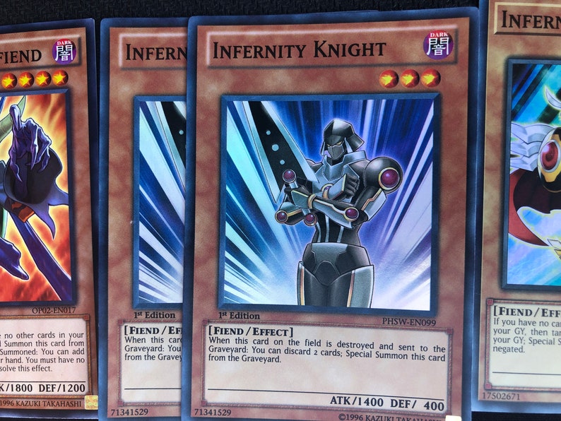 Yugioh Infernity Deck- Mirage- Archfiend- Knight- General- Barrier ...