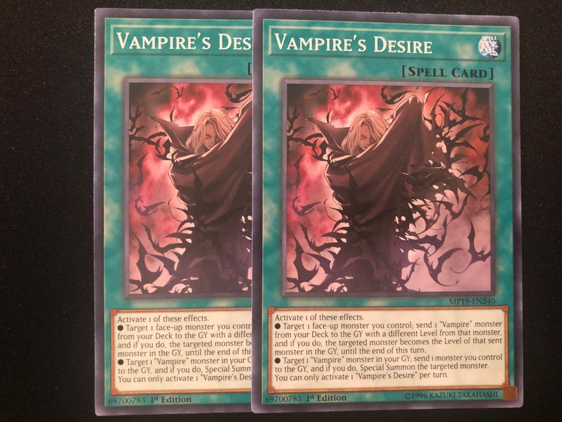 Yugioh Vampire Deck - Etsy