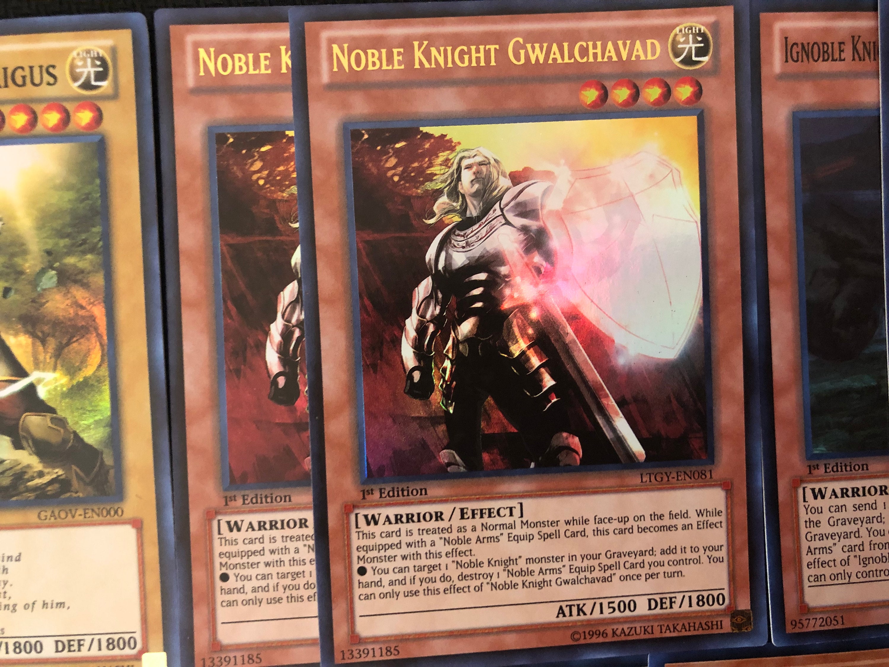 Yugioh Noble Knight Deck Sacred Noble Knight Medraut Brothers Drystan ...