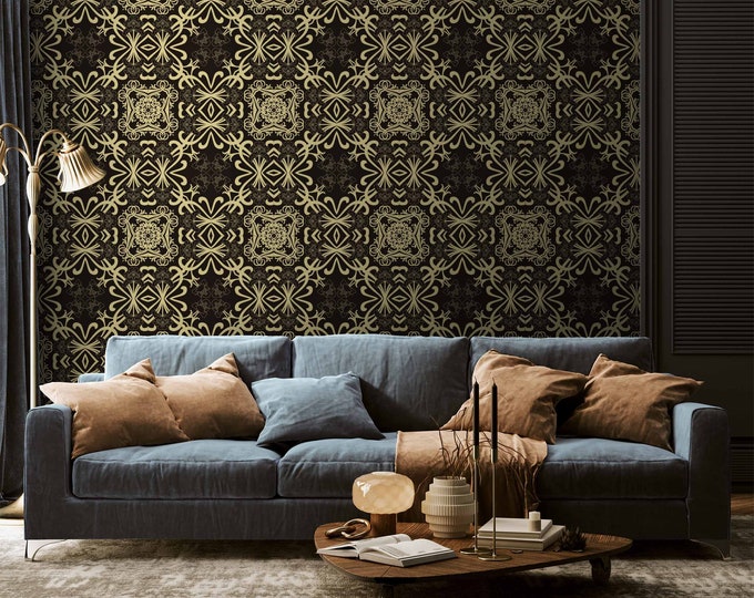 Classic Wallpaper, Wall Mural, Pattern Mural, Peel and Stick, Classic ...