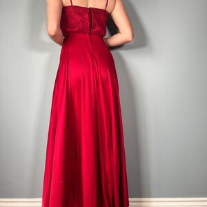 Vintage 70s Red Dress, 1970s Summer Long Maxi Gown - Etsy