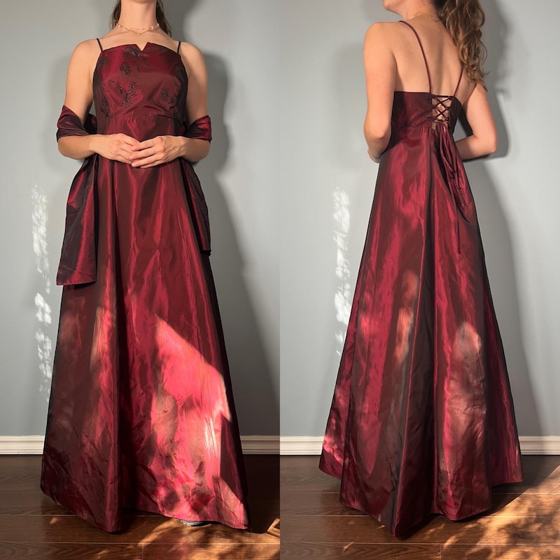 90s Prom Dress - Etsy