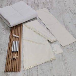 White Cotton Tipi Tent for Kids, Large Play Tent for Indoor/outdoor Use ...