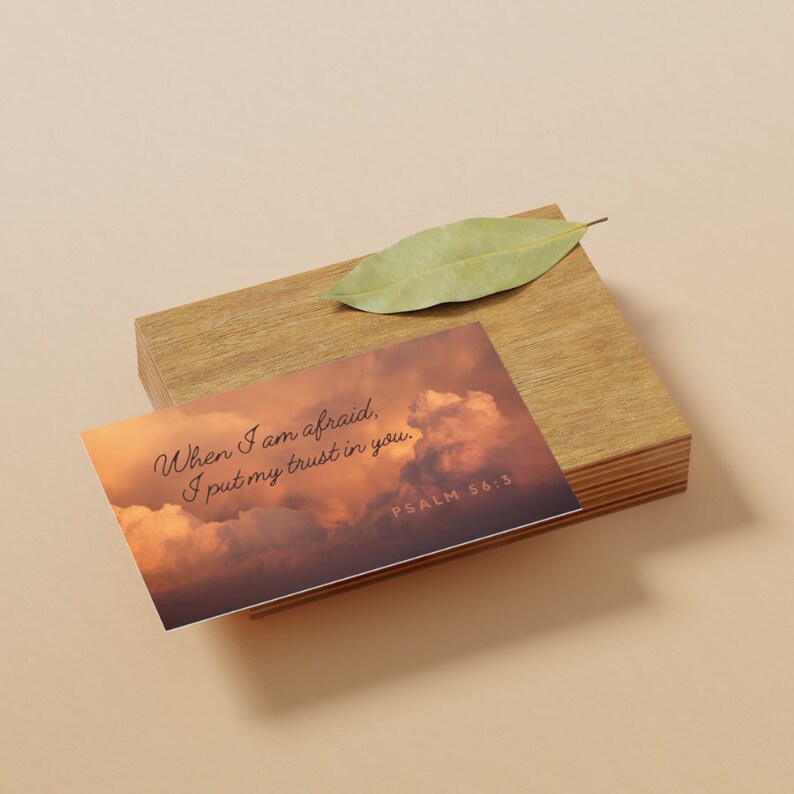 FREE Shipping 2024 Yeartext Magnets When I Am Afraid Psalm 56:3 Clouds ...