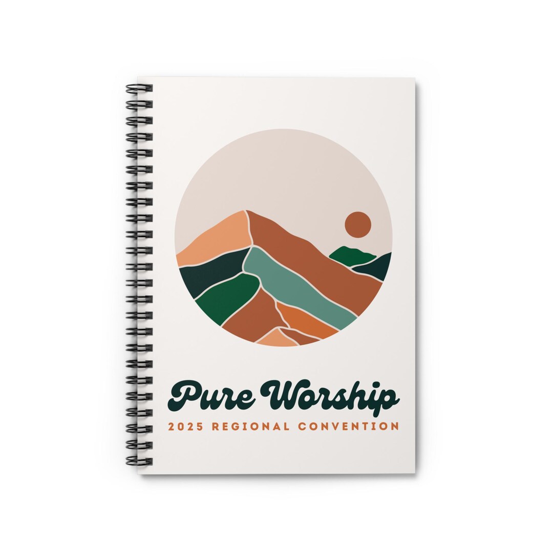 2025 JW CONVENTION Pure Worship Convention Notebook Blank Lined Spiral ...