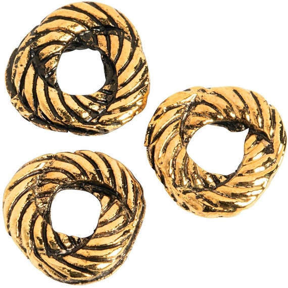 Rope Knot Gold Beads Bulk Set of 100 Pieces DIY Jewelry - Etsy