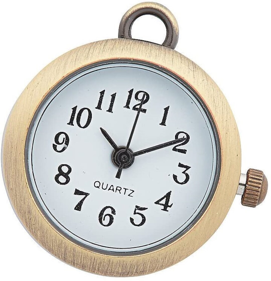 Antique Gold Watch Charm 25mm Diameter With 3mm Loop DIY - Etsy