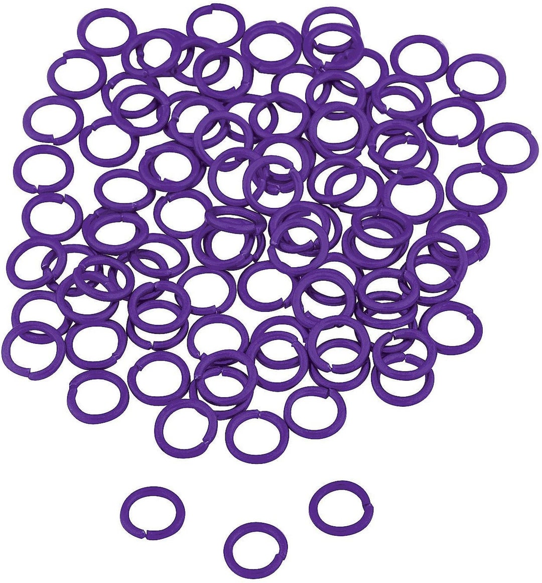 Colored Jump Rings Bulk Set of 100, 6mm Crafts and DIY Jewelry Making ...