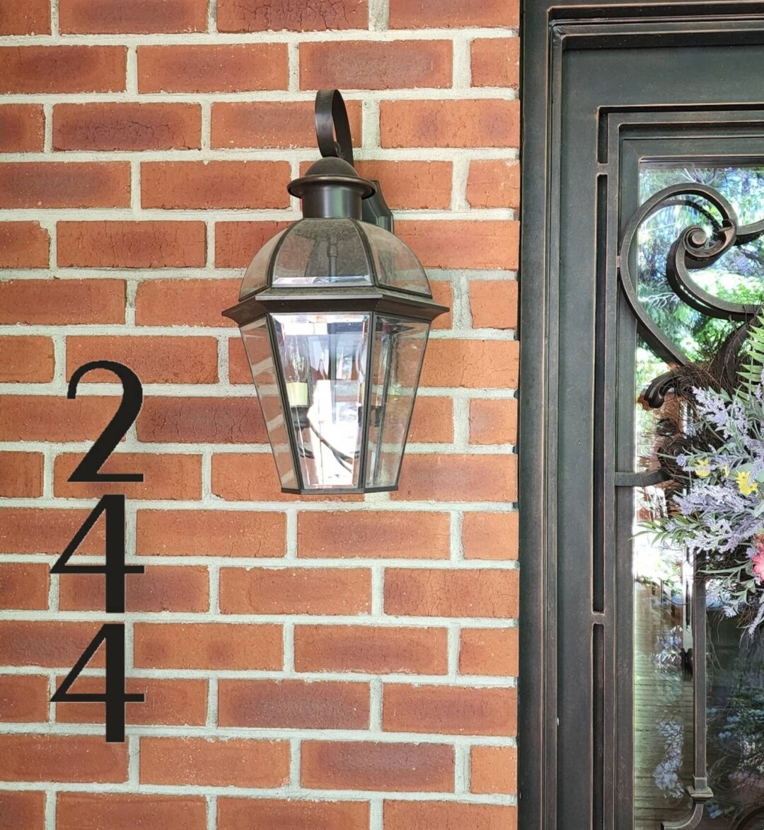 Metal House Numbers | Individual House Numbers | Modern Address Numbers ...