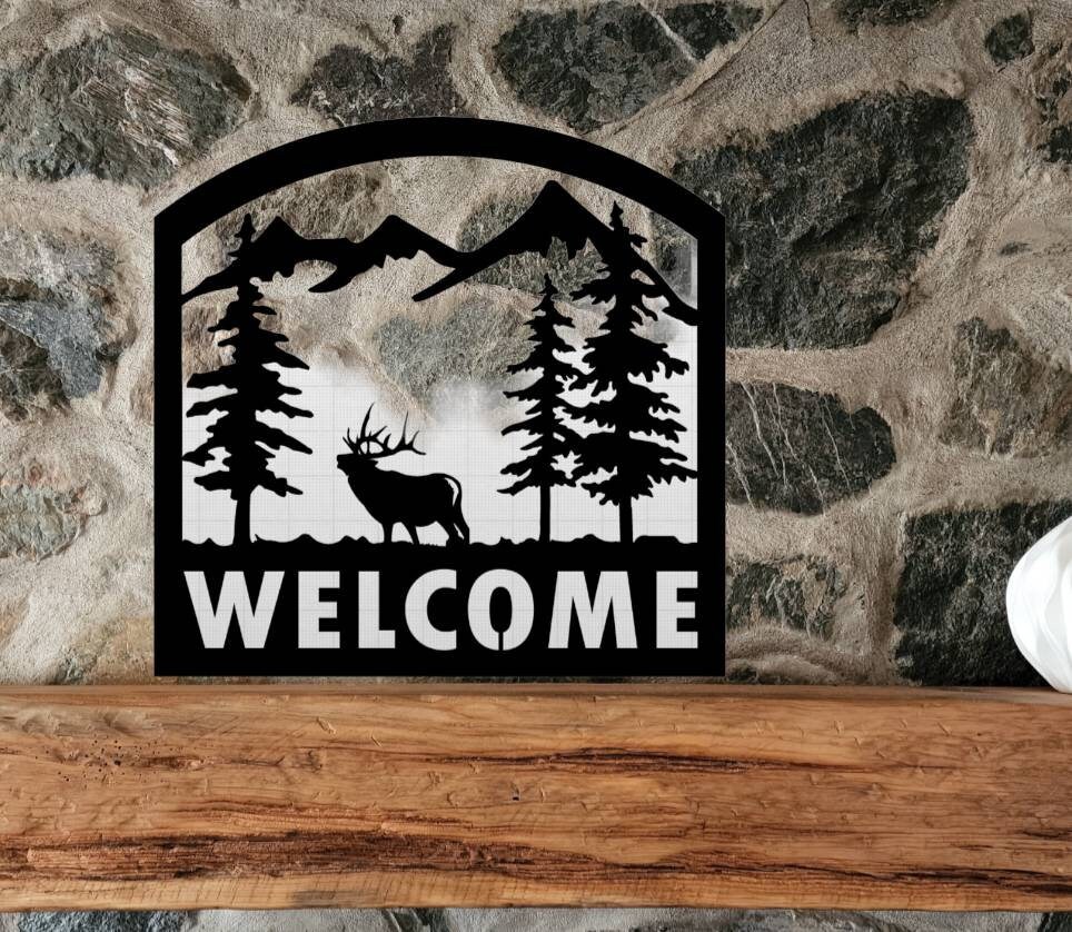 Elk Welcome Sign - Etsy