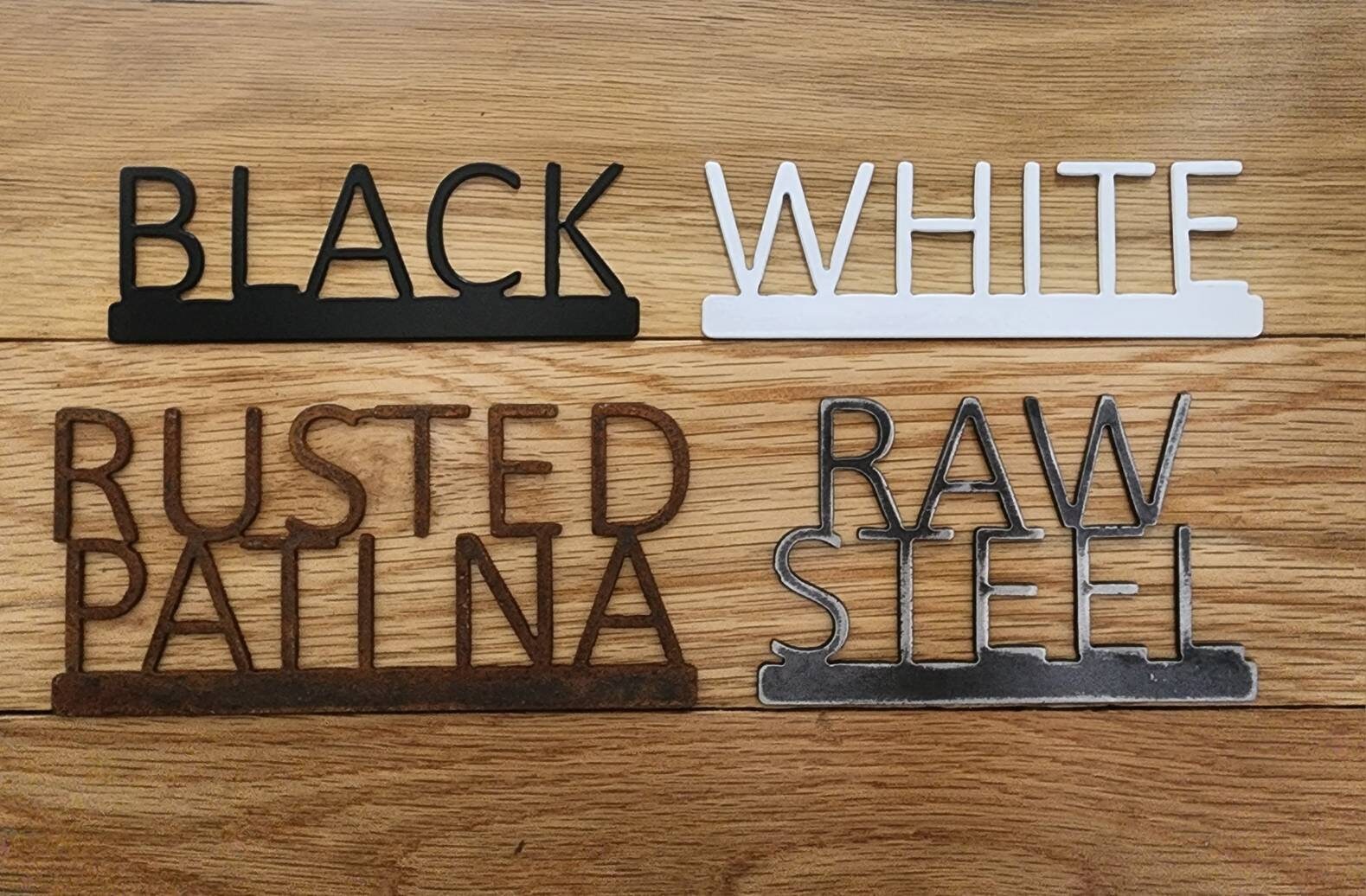 Horizontal Address Sign Custom Metal Sign Leaf and Acorn - Etsy