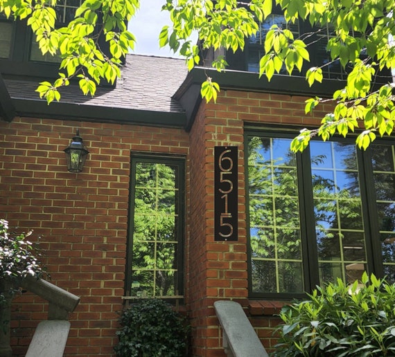 Vertical Address Sign Clean Modern Style House Numbers - Etsy