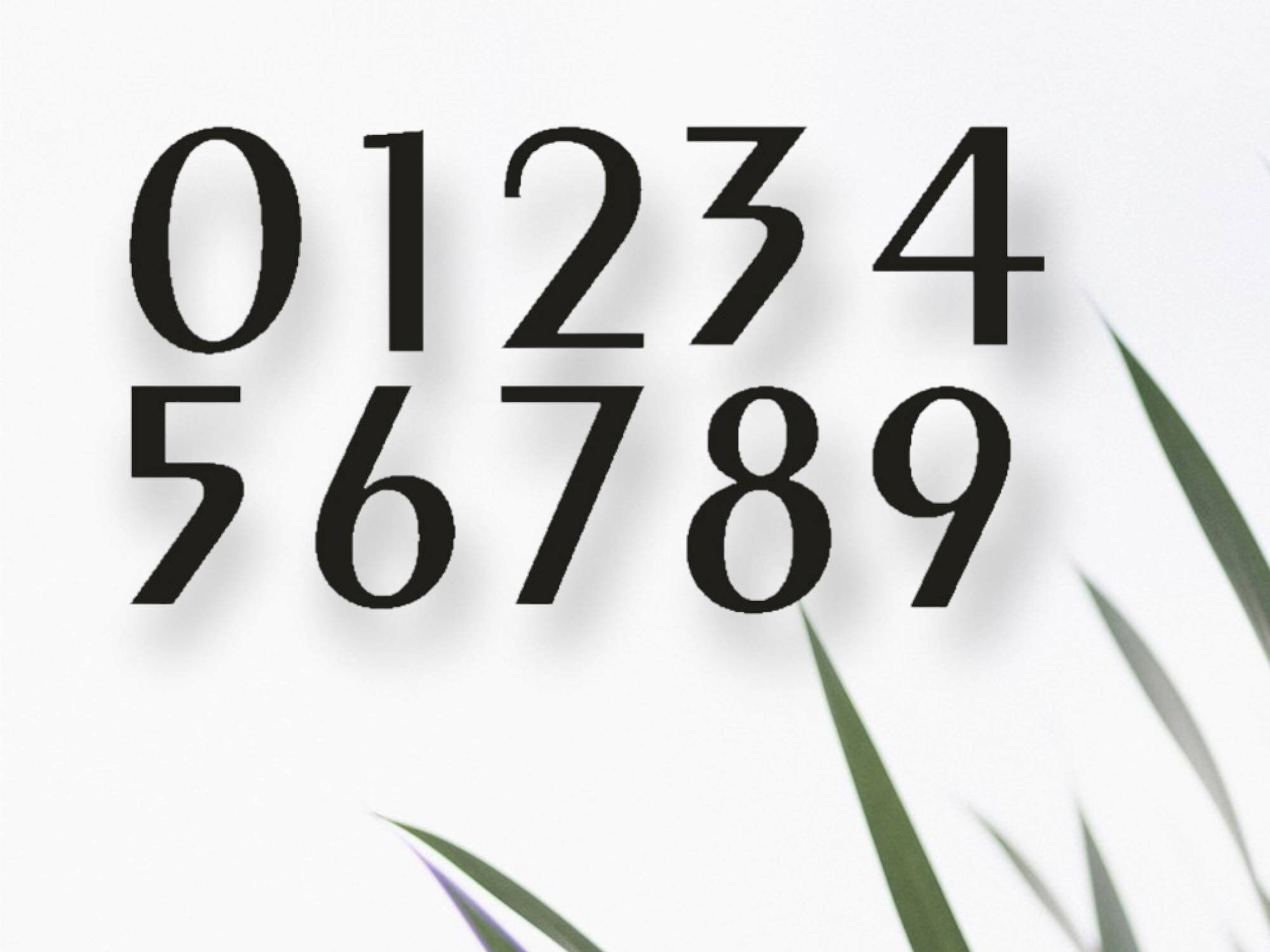 Metal House Numbers Individual House Numbers Modern Address Numbers - Etsy