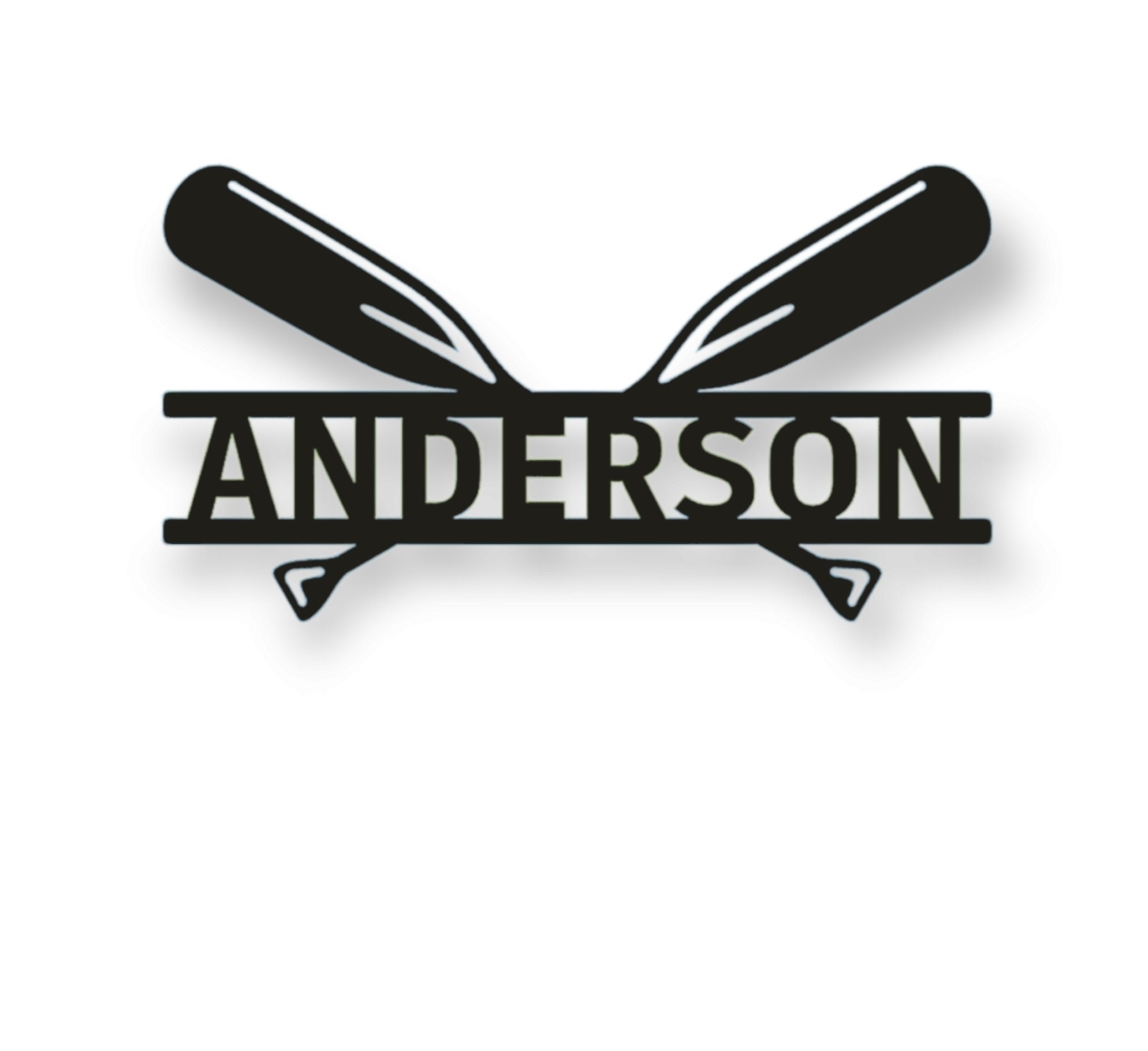 Custom Oar Sign, Custom Metal Name Sign, Custom Sign, Lake Signs, Beach ...