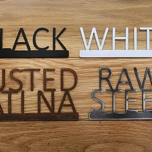 Personalized Cursive Metal Sign, Custom Metal Sign, Outdoor Signs ...